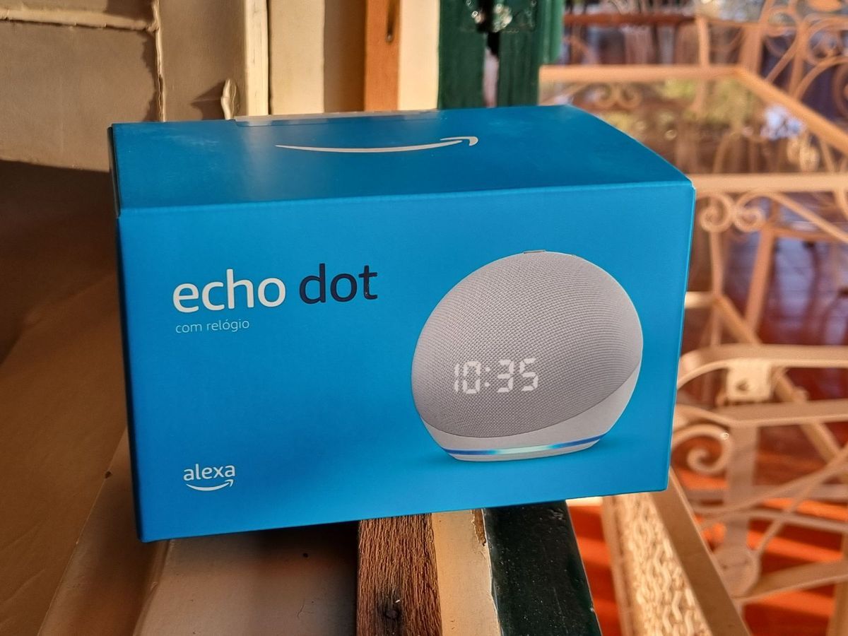 Echo Dot com Relógio | TV e Display Amazon Nunca Usado 87455781 | enjoei