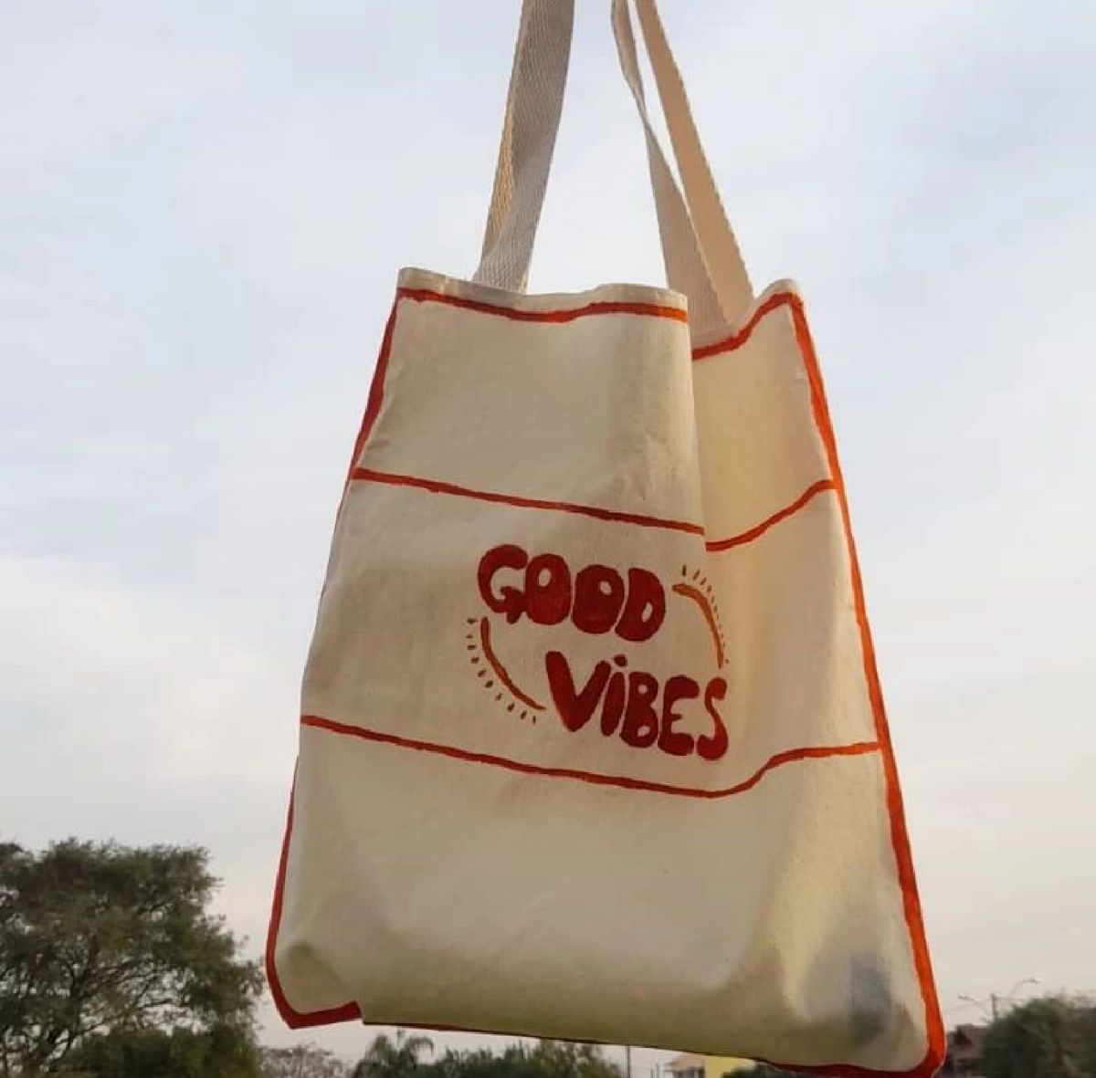 Ecobag Good Vibes | Produto Vintage e Retro Mv Mood Nunca Usado 75970489 | enjoei