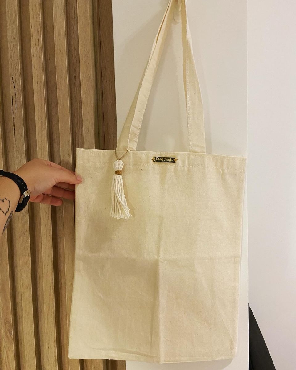 Ecobag Nude, Bolsa Básica | Moda Praia Feminina Donacoruja Nunca Usado 94526607 | enjoei