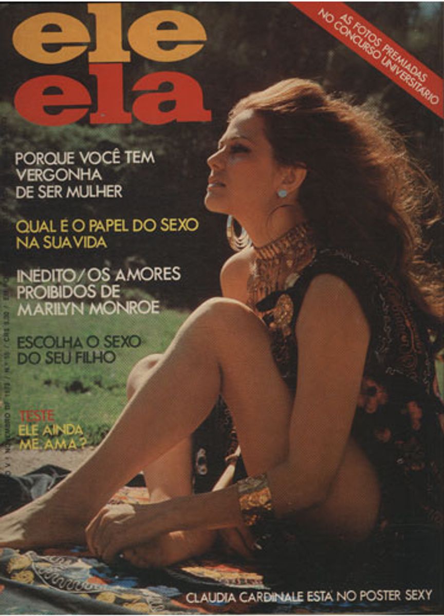 Ele Ela - 1973 - N°.55 - com Pôster da Claudia Cardinale | Livro Usado 75945468 | enjoei