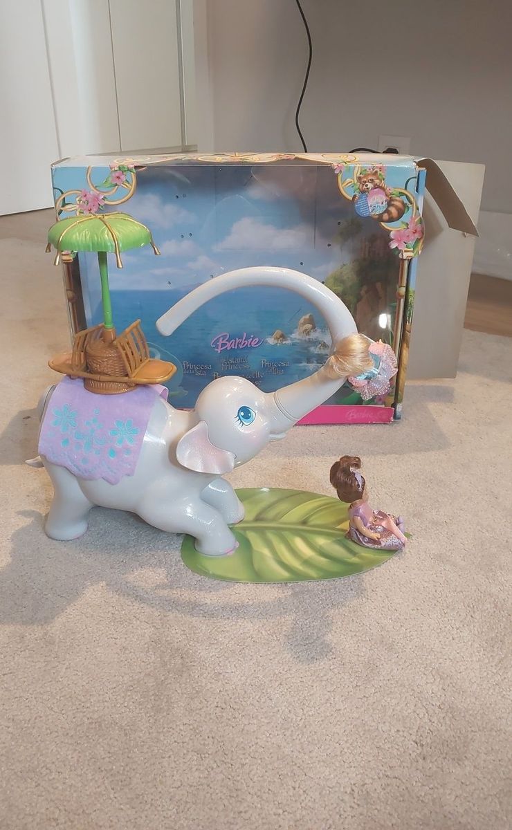Elefante Tika da Barbie Princesa da Ilha | Brinquedo Barbie Usado ...