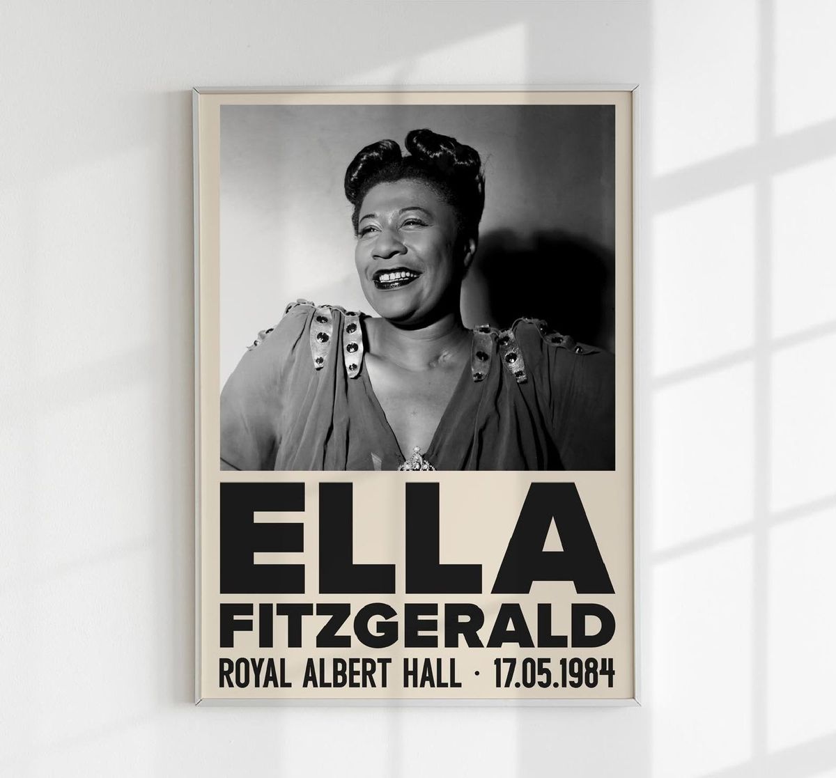Ella Fitzgerald Jazz Concert Poster | Item de Decoração Barbarela Nunca ...