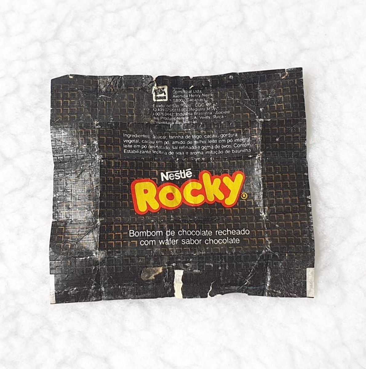 Embalagem do Antigo Chocolate Rocky da Nestlé Anos 90 | Cacareco Nestlé ...