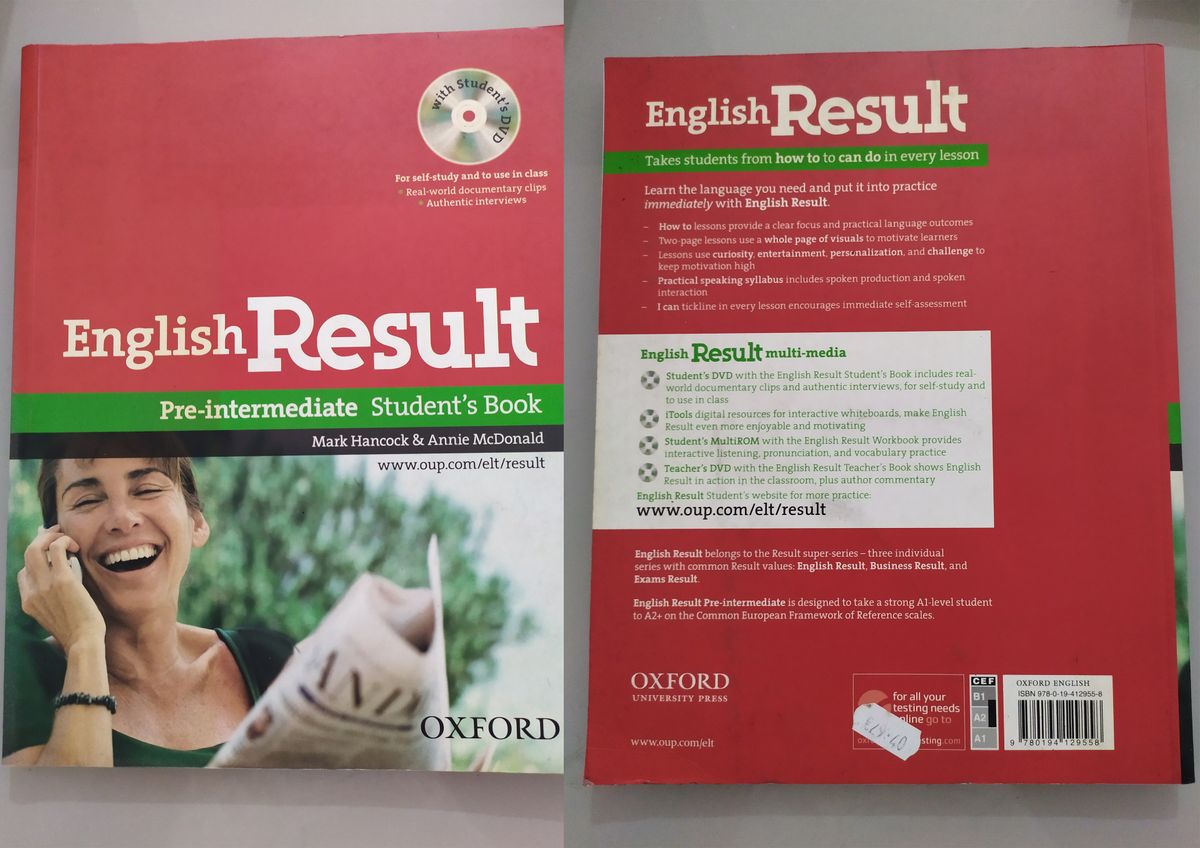 English Result - Pré-intermediate (student's Book) | Livro Mark Hancock ...