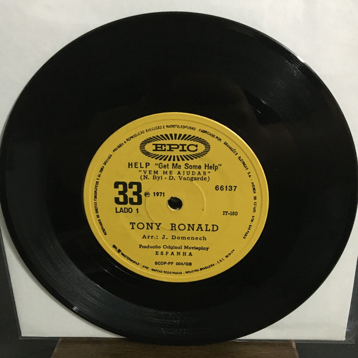 Ep - Vinil - Compacto - Tony Ronald - Help / Once Upon a Time | Item de ...