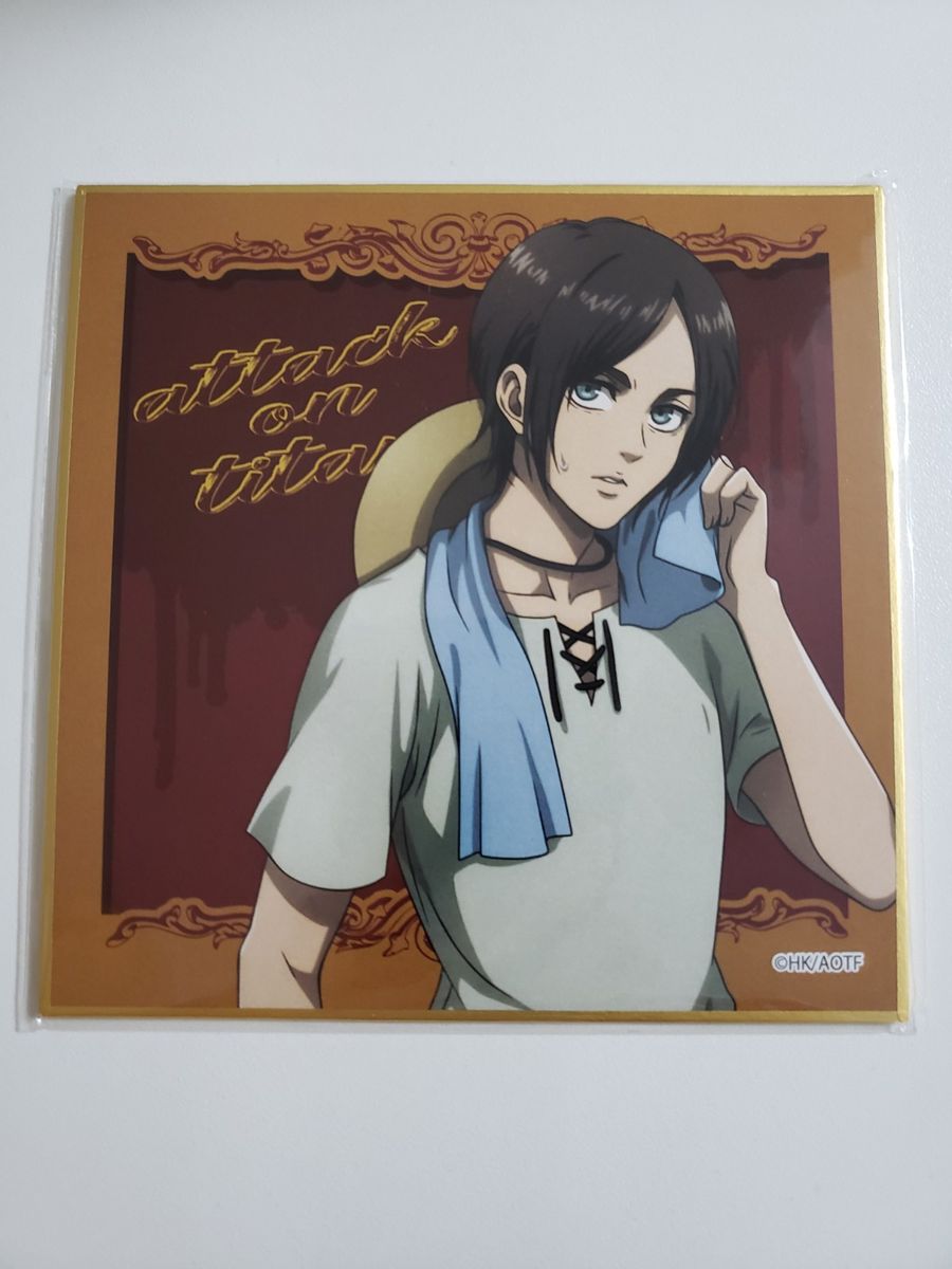 Eren Yeager. Mini Shikishi da Bell House. Construção da Ferrovia ...