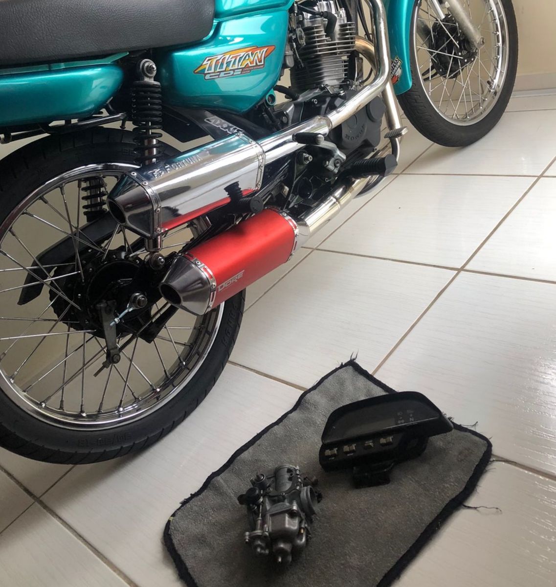 Escapamento Dore Cg Titan 99 Modelo Atual | Carro Dore Nunca Usado 78662900 | enjoei