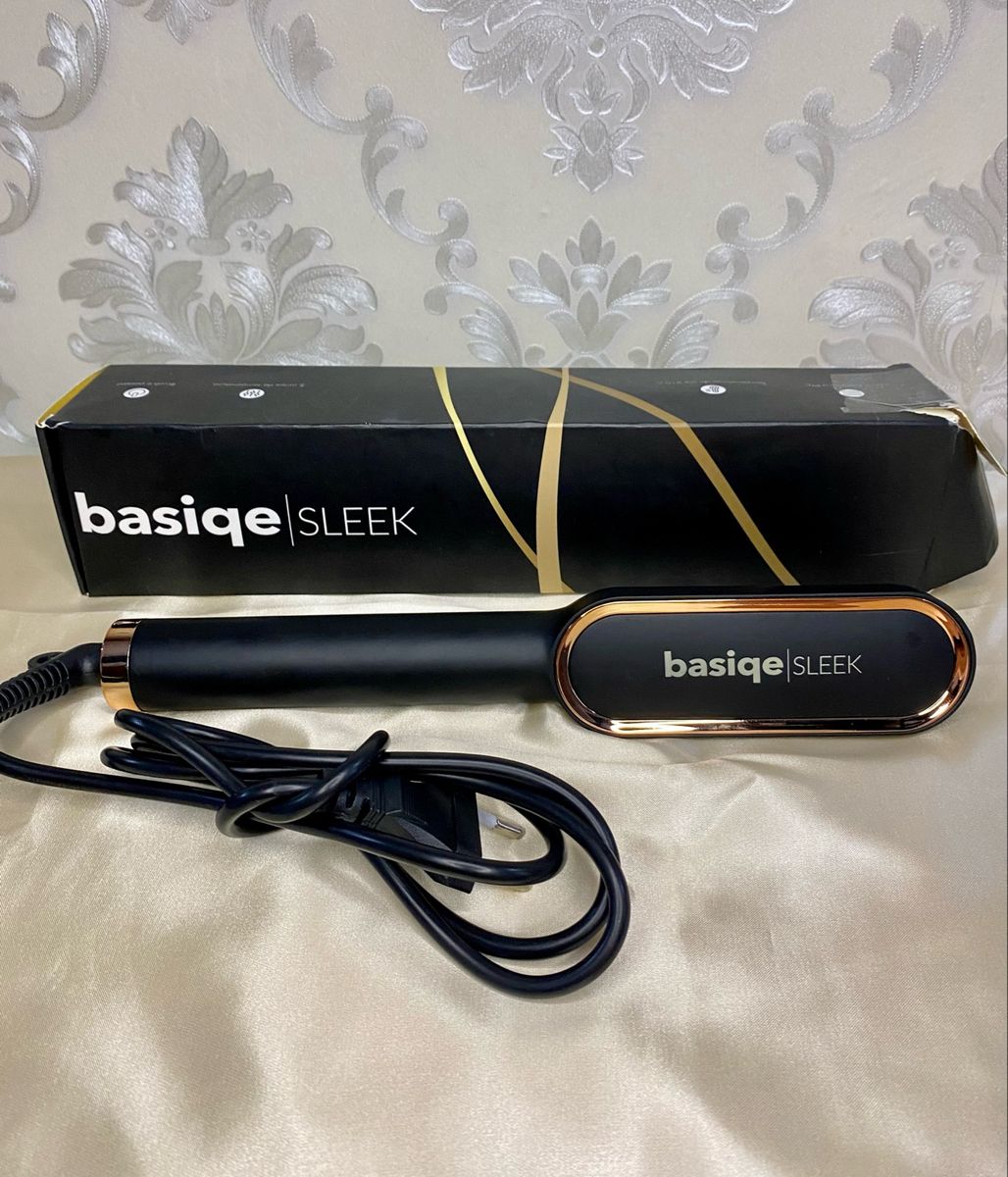 Escova Alisadora Basiqe Sleek Original | Perfume Feminino Basiqe Sleek ...