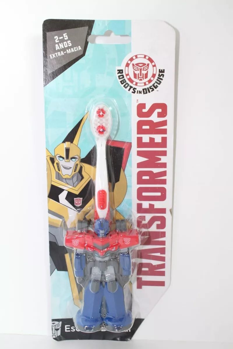 Escova Dental Infantil Macia 3d Optimus Prime Transformers | Item ...