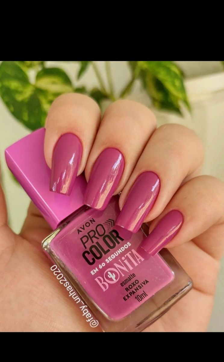 Esmalte Avon Cor Roxo , Novo e Lacrado , Dentro da Validade Valor de ...