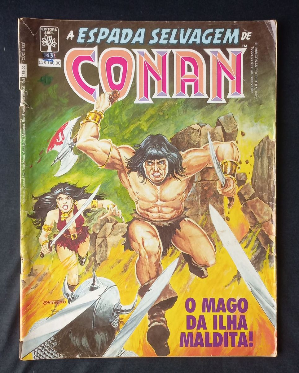 Espada Selvagem de Conan N 43. Revista Hq Conan Antigo | Livro Editora ...