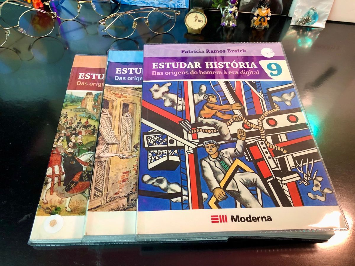 Estudar História - Coleção Moderna - Patrícia Ramos Braick / 3 Livros ...