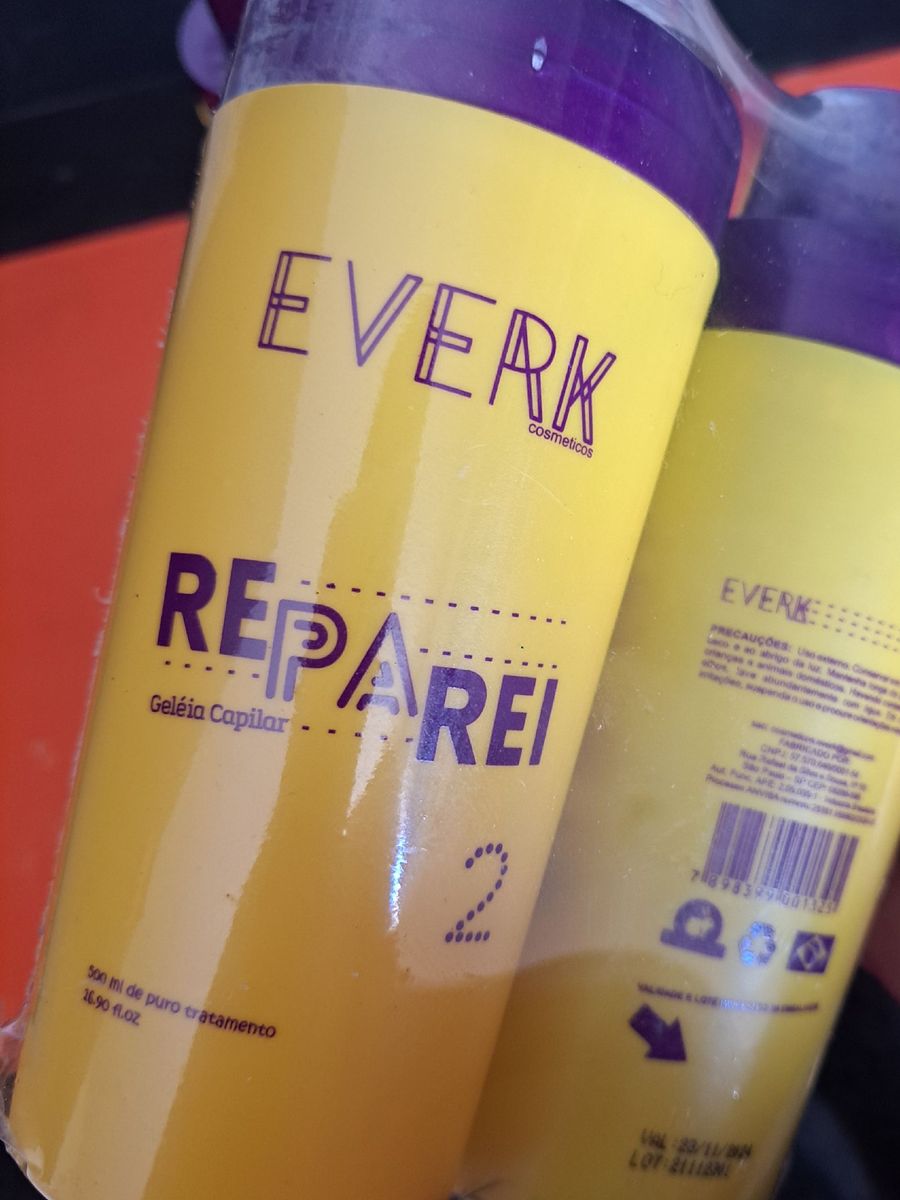 Everk Kit Reparei (4 Unidades) | Produto p/ Cabelos Feminino Everk Kit ...