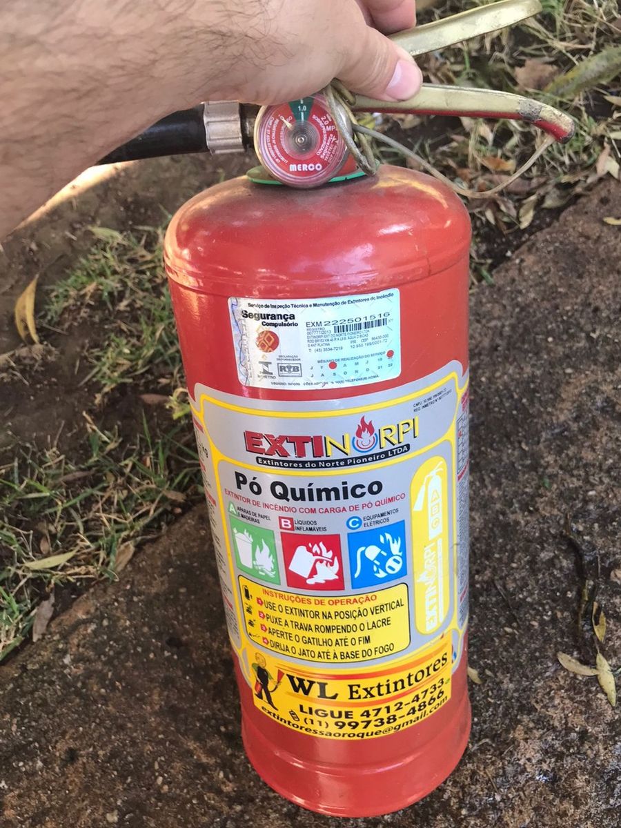 Extintor Abc de 4kg ( sem Carga) | Móvel p/ Casa Extinorpi Usado ...