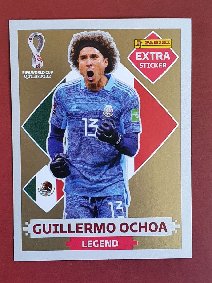 Extra Sticker Legend Ouro Guillermo Ochoa | Cacareco Panini Nunca Usado ...