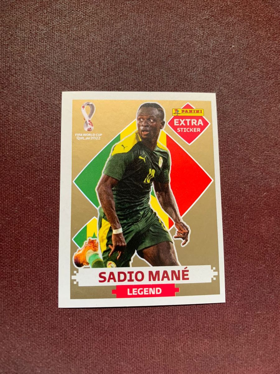 Extra Sticker - Legend | Sadio Mané Ouro (figurinha Extra) Copa do ...