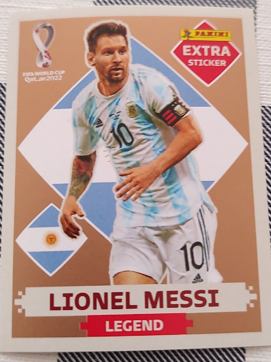 Extra Sticker Lionel Messi Copa Do Mundo 2022 Livro Panini Nunca