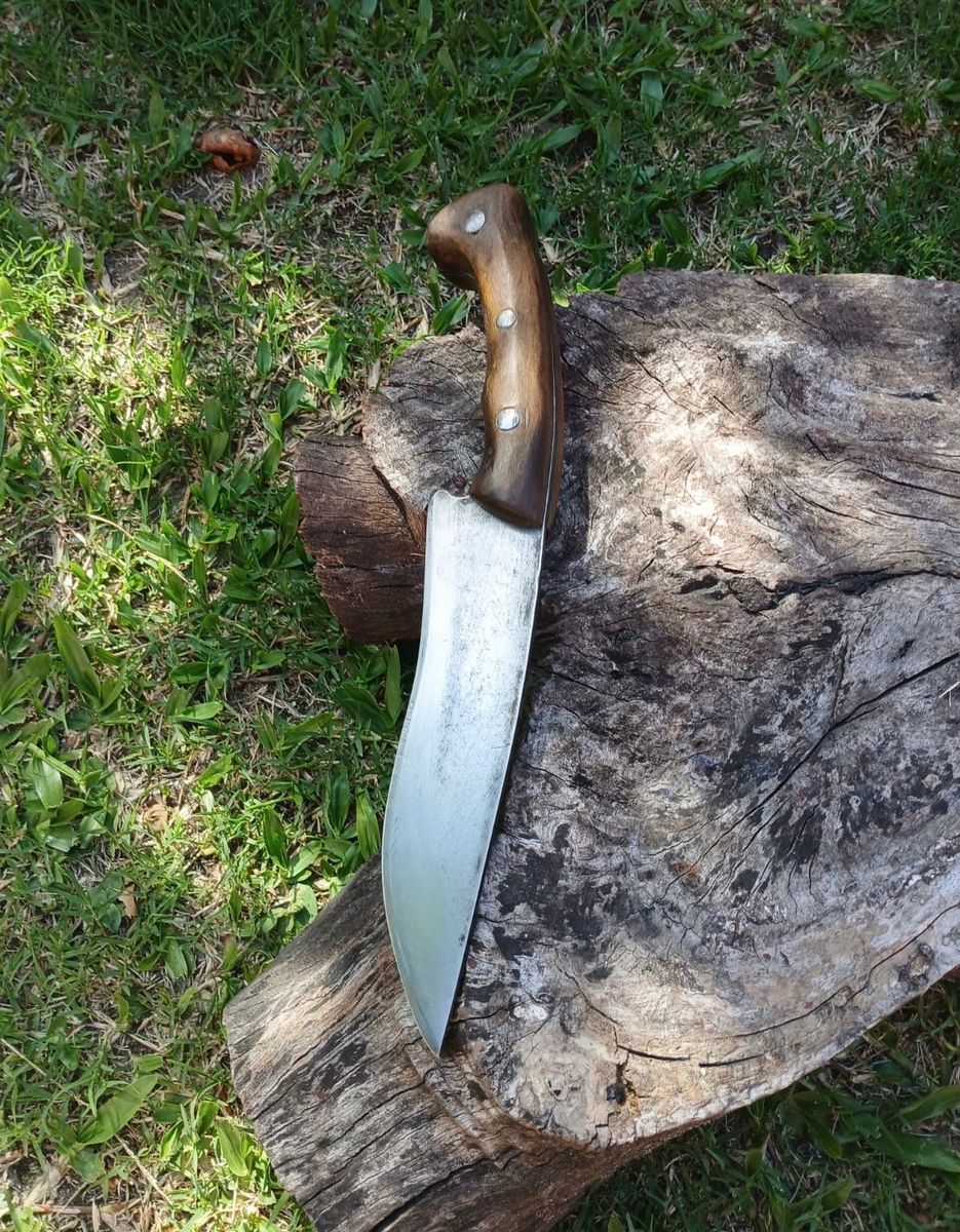 Faca Artesanal Churrasco Aço Carbono Tratado 2mm Modelo Gaúcho | Móvel ...