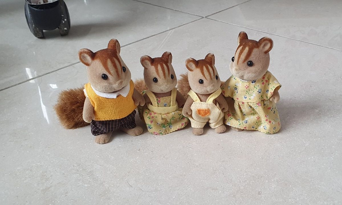 Família Esquilos Noz Sylvanian Families | Brinquedo Sylvanian Families ...