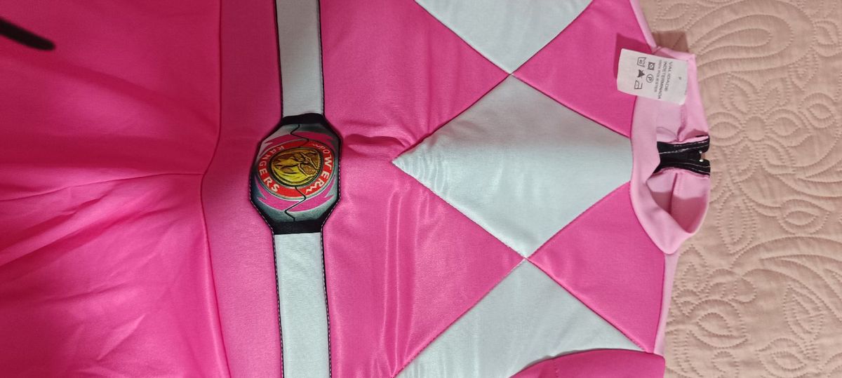 Fantasia de Power Ranger Rosa | Roupa Infantil para Menina Usado ...