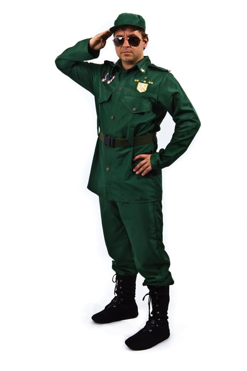 Fantasia Fidel Castro | Blazer Masculino Disfarce Fantasias Usado ...