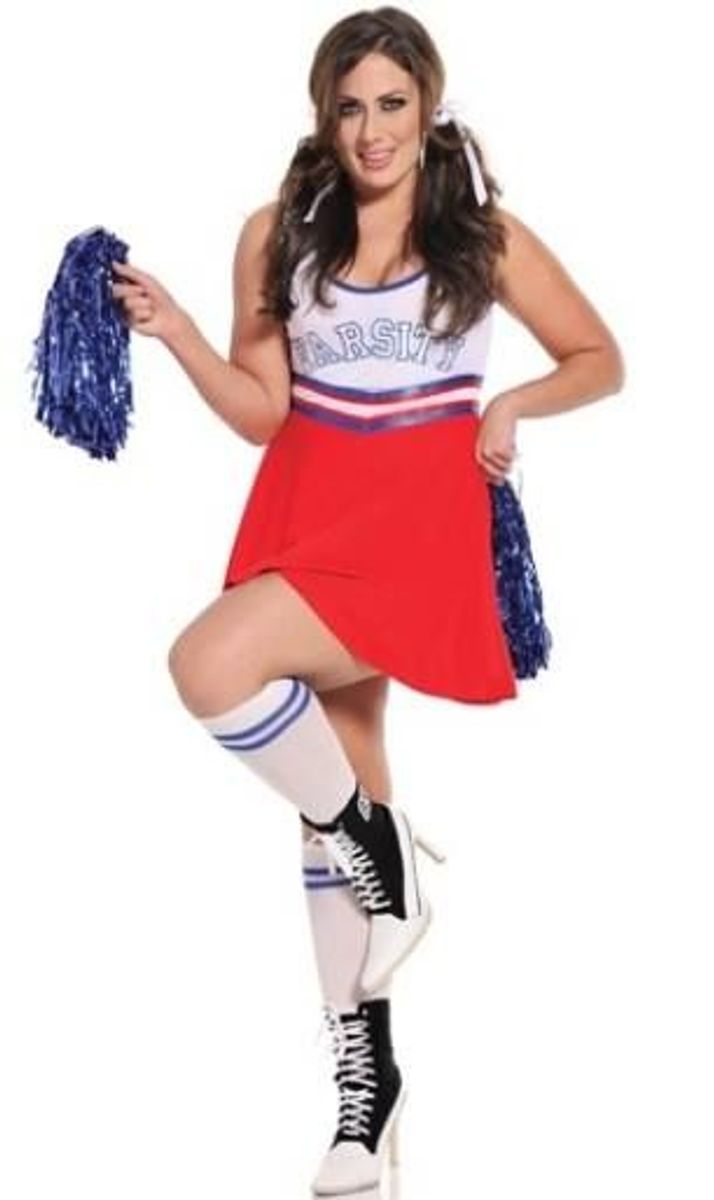 Fantasia Líder de Torcida Plus Size | Vestido Feminino Importado Nunca ...