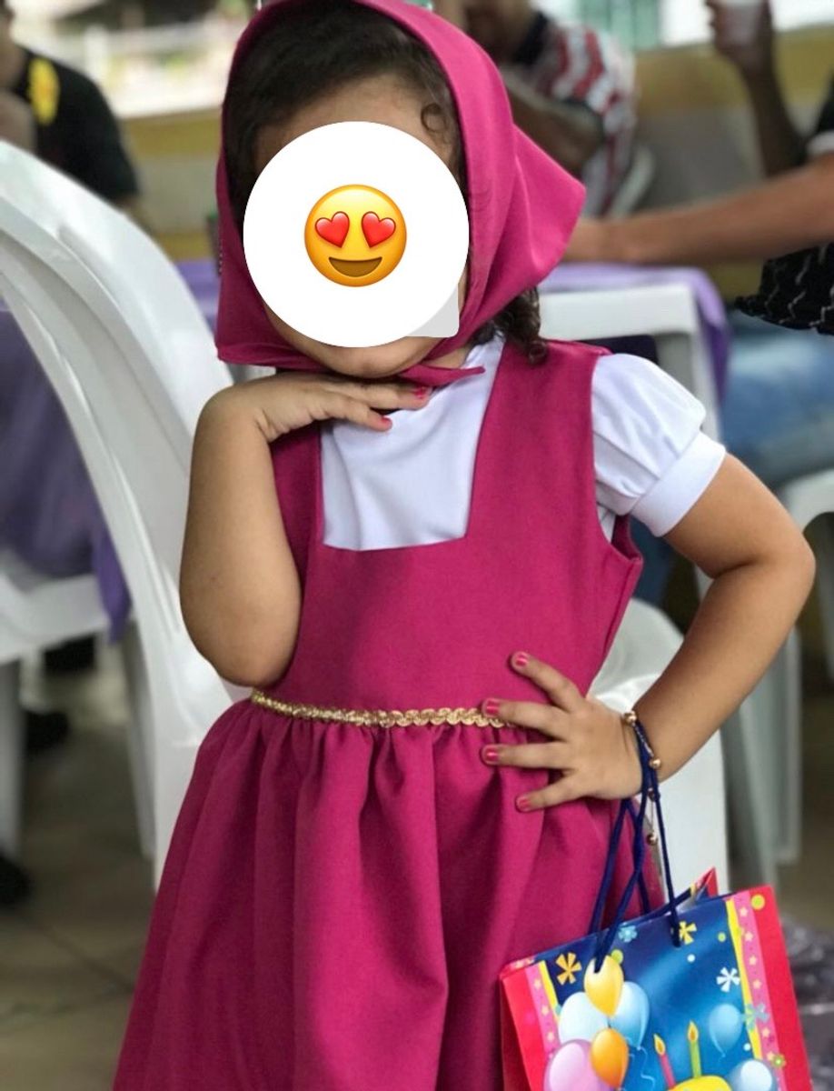 Fantasia Masha e O Urso | Roupa Infantil para Menina Masha Usado ...