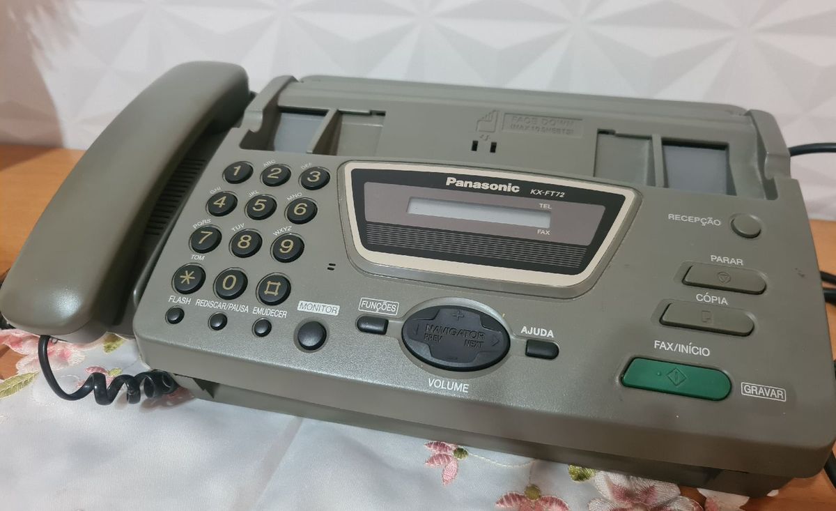 Fax Panasonic 110v | Telefone Fixo Panasonic Usado 65199198 | enjoei