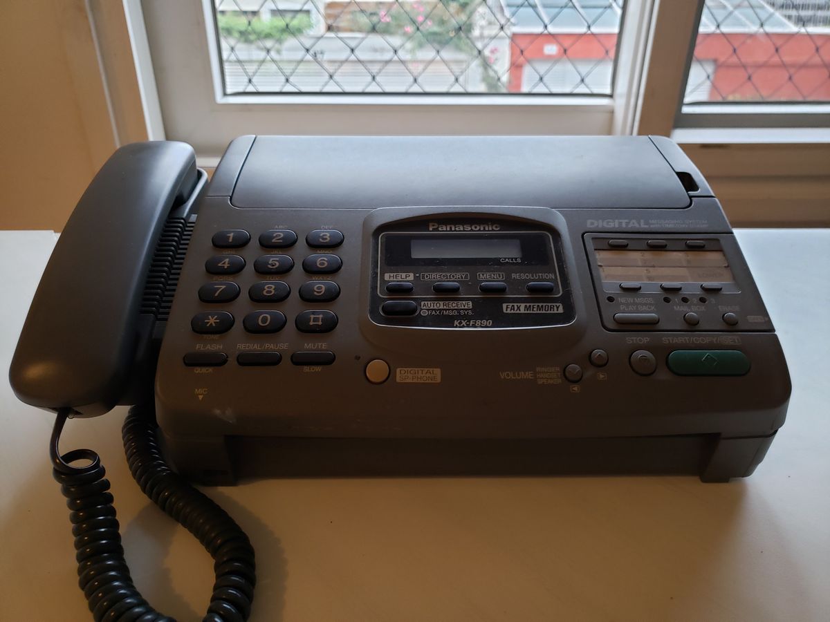 Fax Panasonic Funcionando Kx-f890 | Telefone Fixo Panasonic Usado 72463372 | enjoei