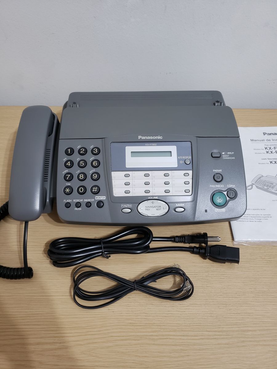 Fax Panasonic Kx-ft902 - Papel Térmico - Estado de Zero | Item Info & Eletro Panasonic Usado ...