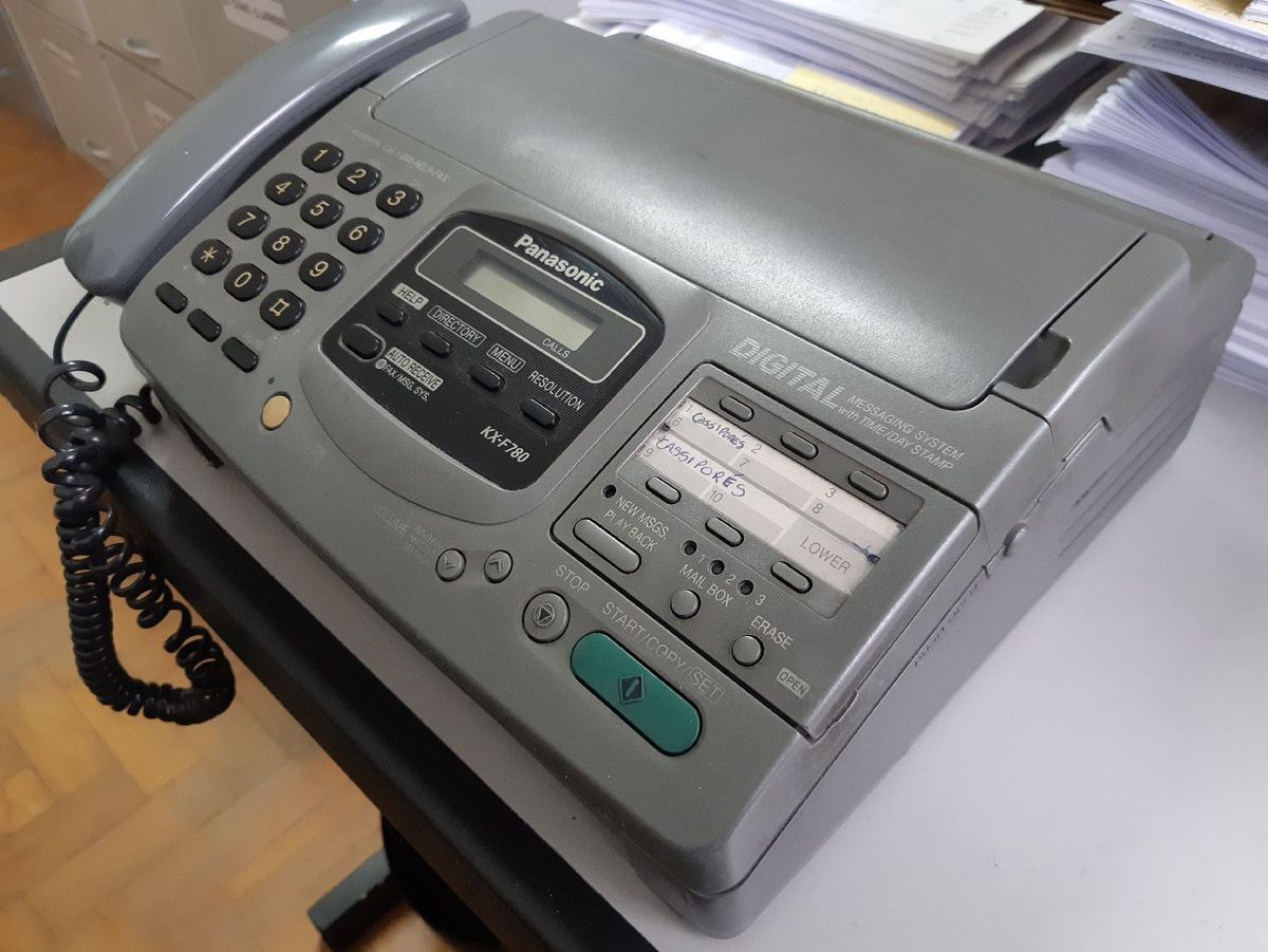 Fax Panasonic - Secretaria Eletrônica | Telefone Fixo Panasonic Usado ...