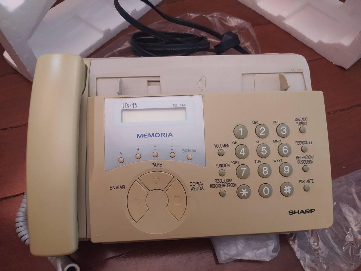 Fax Sharp Ux-45 (usado) | Item Info & Eletro Sharp Usado 77793449 | enjoei