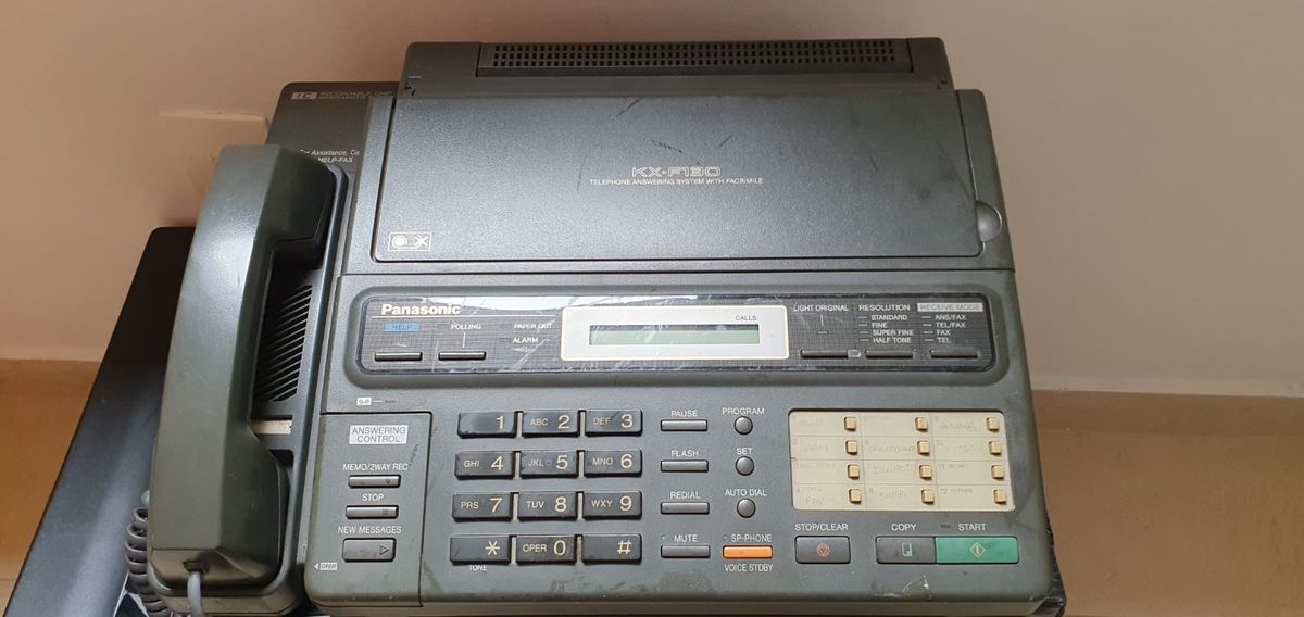 Fax / Telefone / Secretária Eletônica | Telefone Fixo Panasonic Kx F130 ...