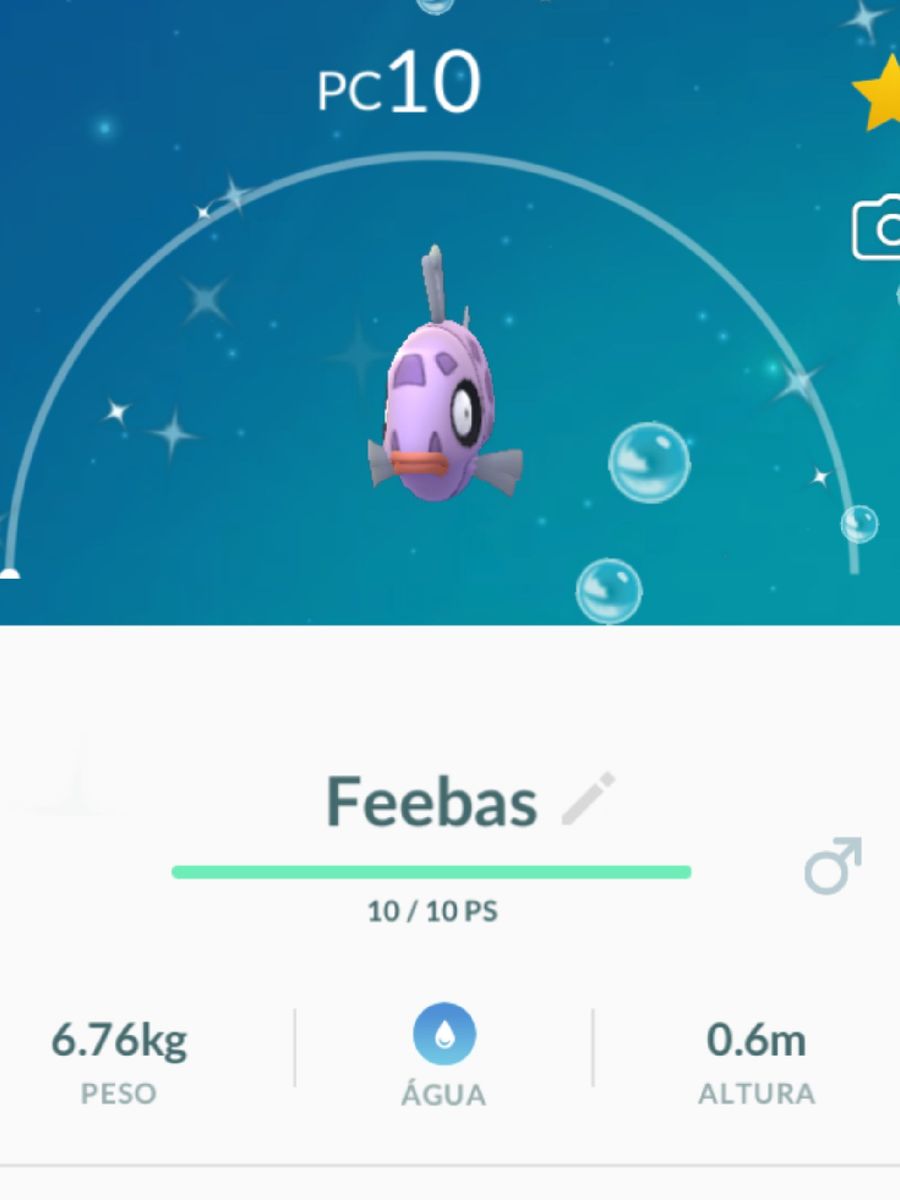 Feebas Shiny | Item Infantil Pokemon Nunca Usado 41326971 | enjoei