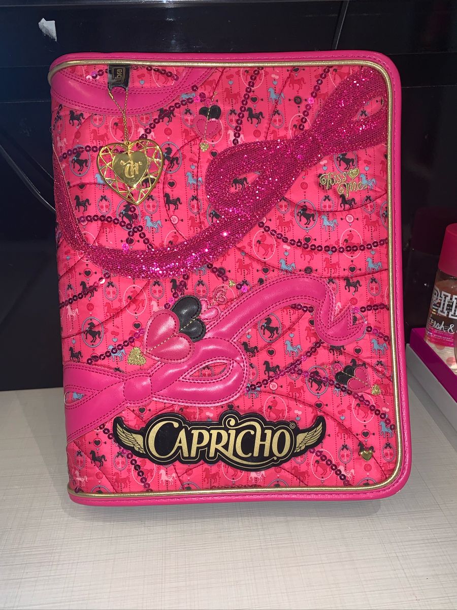 Fichário Capricho Rosa | Item de Papelaria Capricho Nunca Usado ...