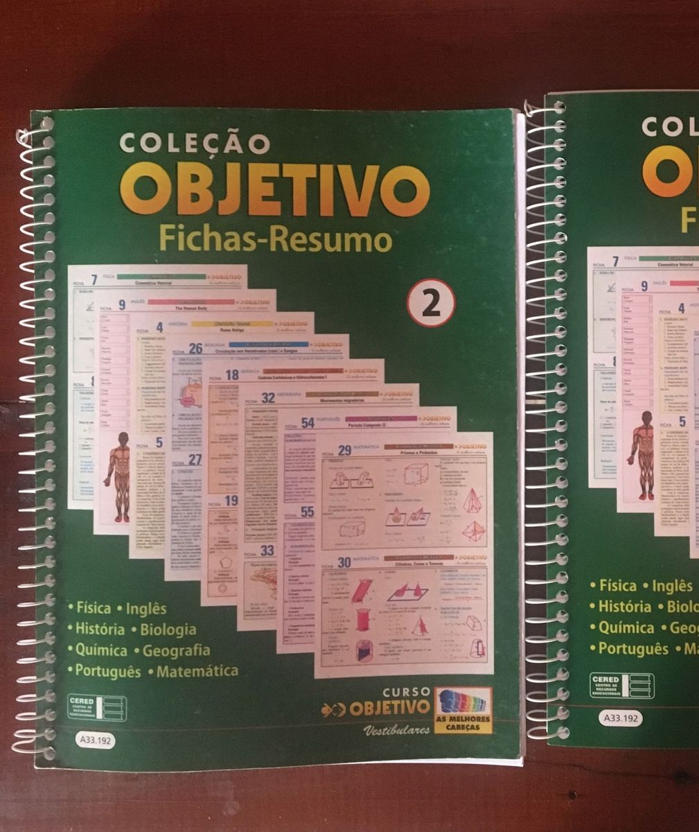 Fichas-resumo/apostila Objetivo! | Livro Objetivo Nunca Usado 19826358 ...