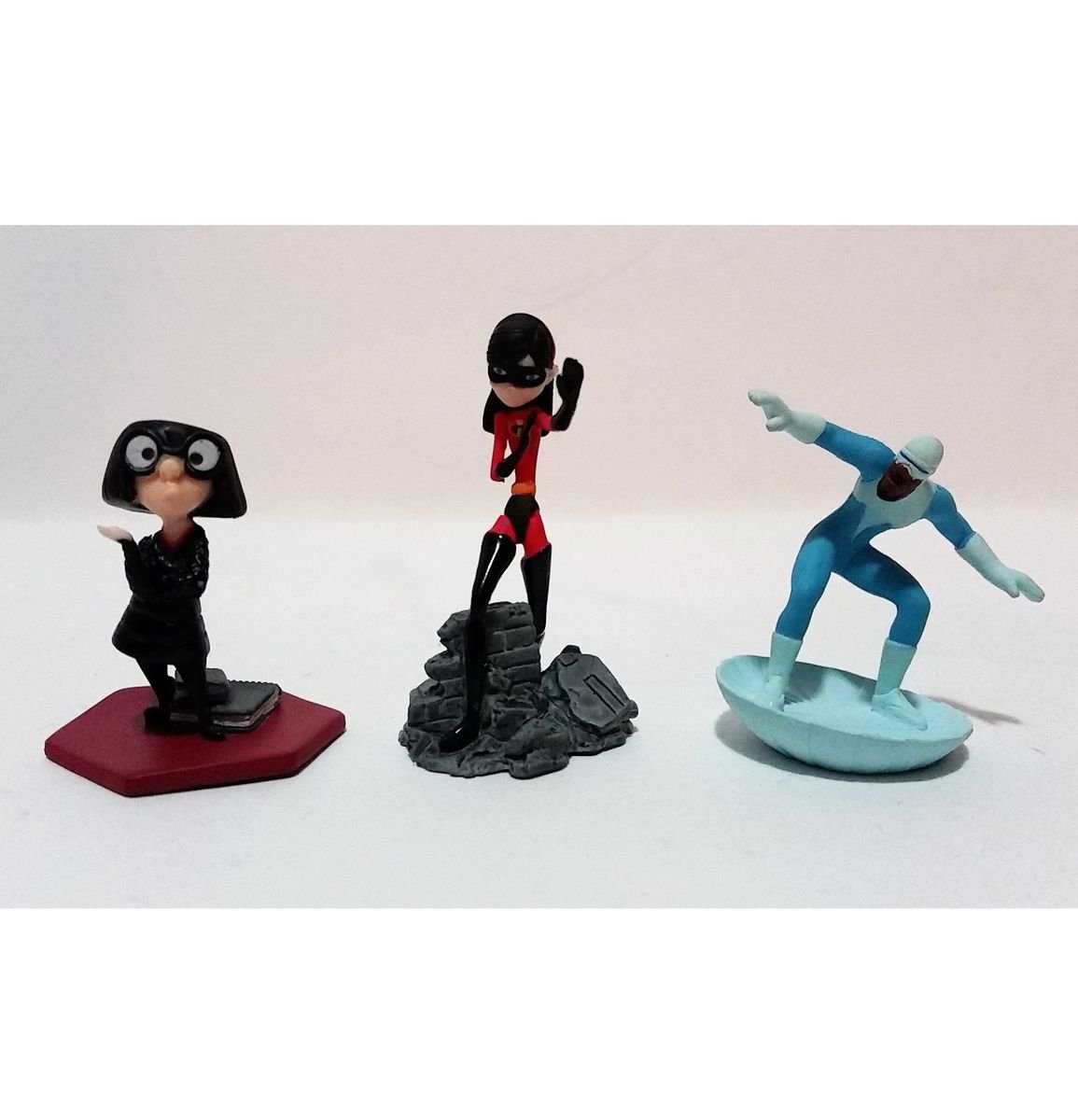 Figura Micro Disney The Incredibles Os Incríveis com 3 Micro Figuras ...