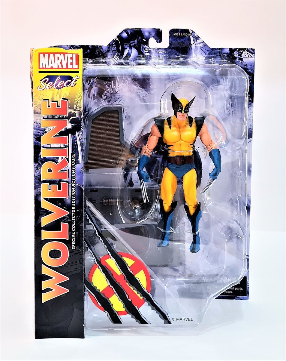 Figura Wolverine Logan X-men Marvel Select Lacrado | Cacareco Diamond ...
