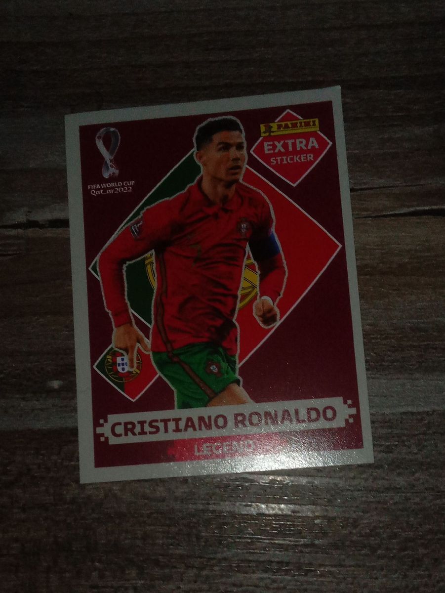 Figurinha Álbum da Copa Cristiano Ronaldo Legend Extra | Roupa ...