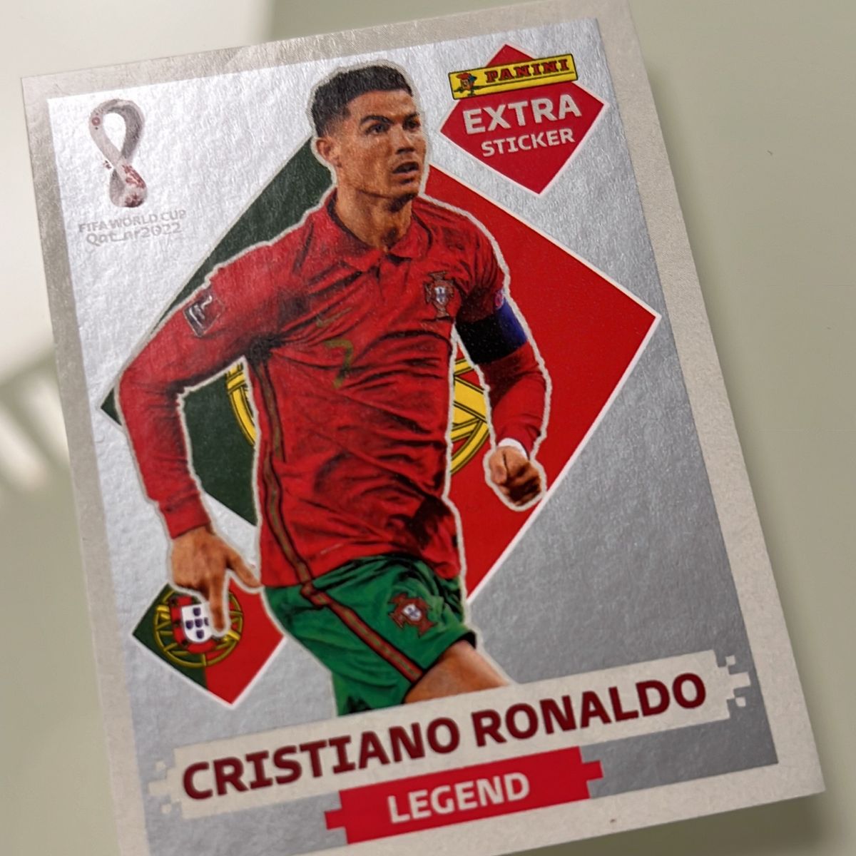 Figurinha Copa 2022 - Cristiano Ronaldo - Silver Legend | Item p ...