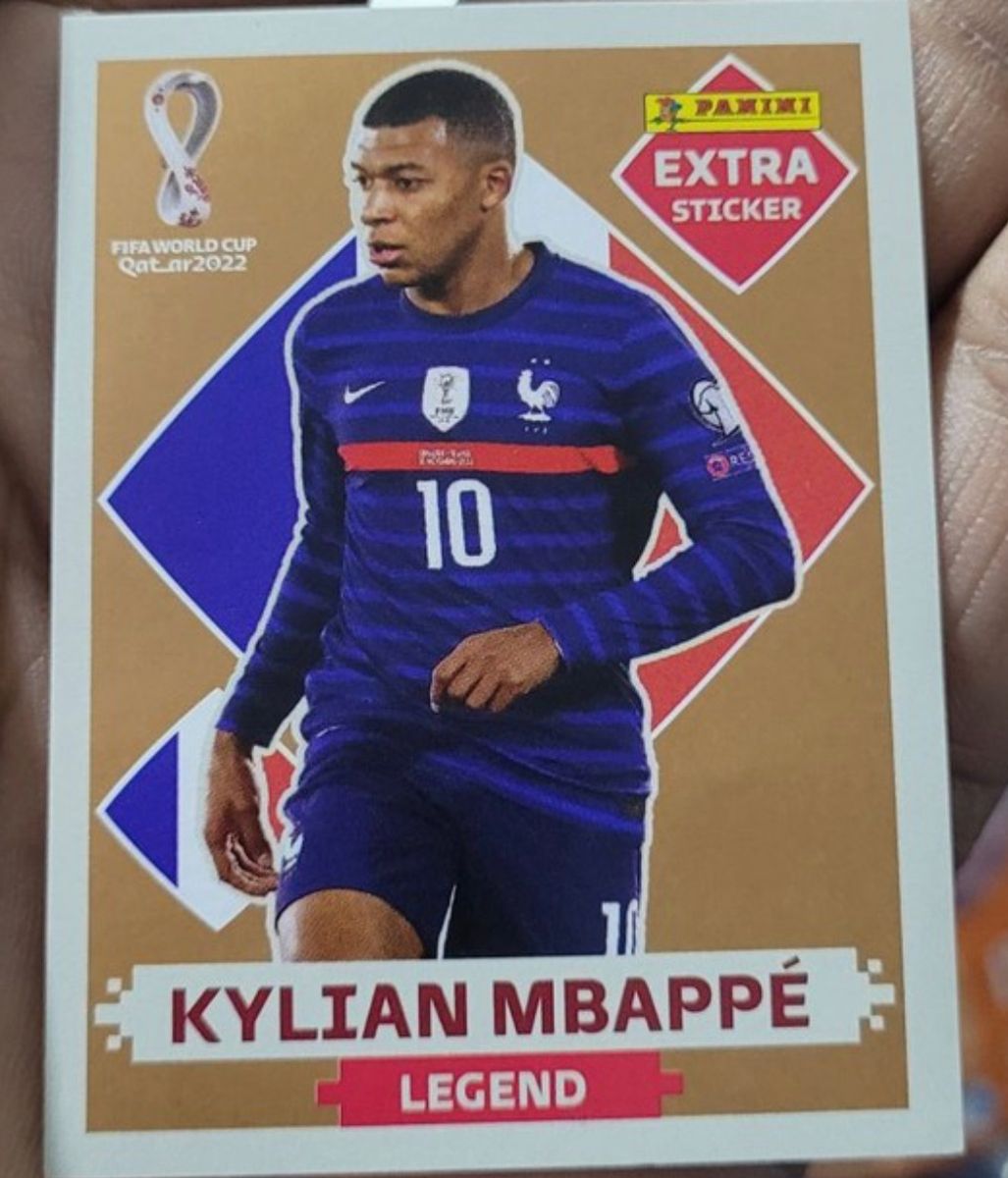 Figurinha Copa 2022 Kylian Mbappé Legend Ouro | Roupa Esportiva ... Figurinha Copa 2022 Kylian Mbappé Legend Ouro | Roupa Esportiva ...