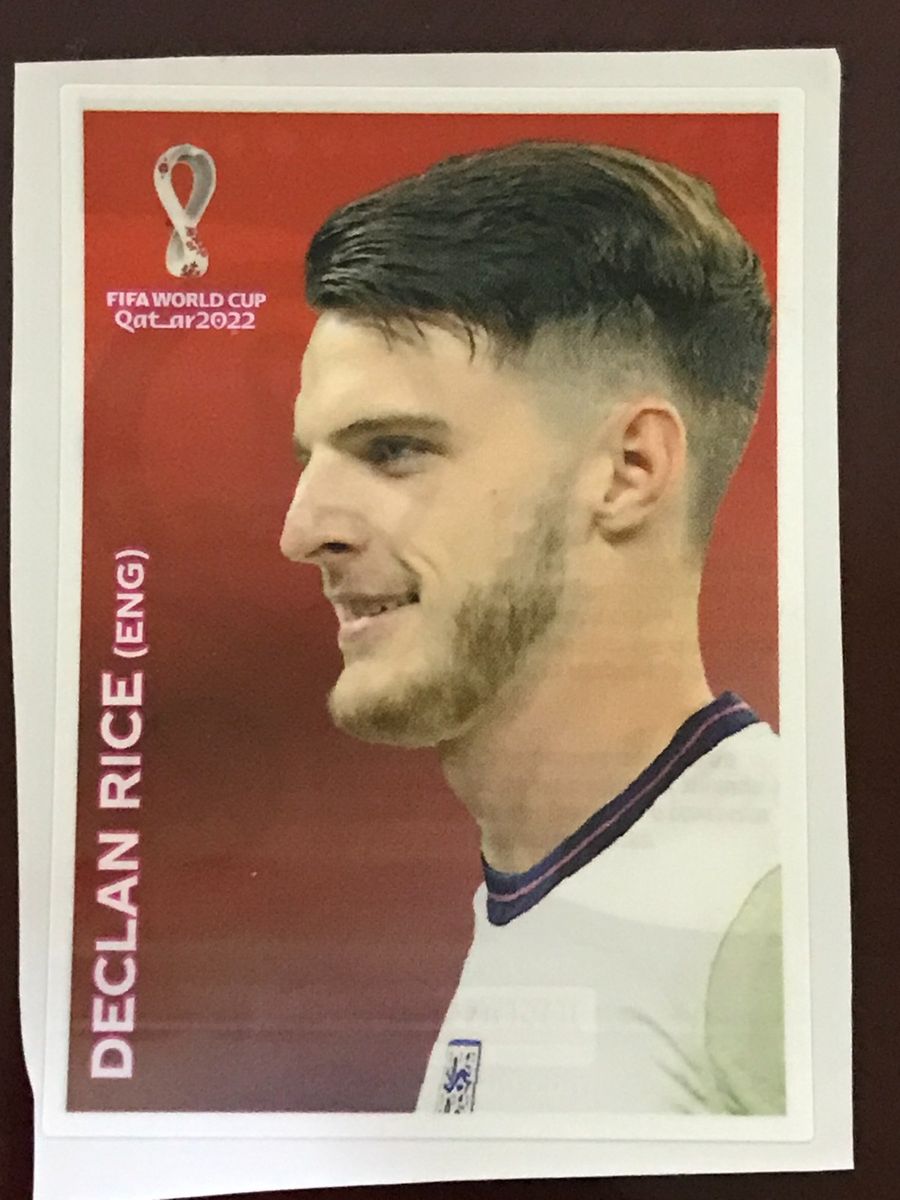 Figurinha Copa Qatar Declan Rice Coca-cola 2022 | Item de Papelaria ...