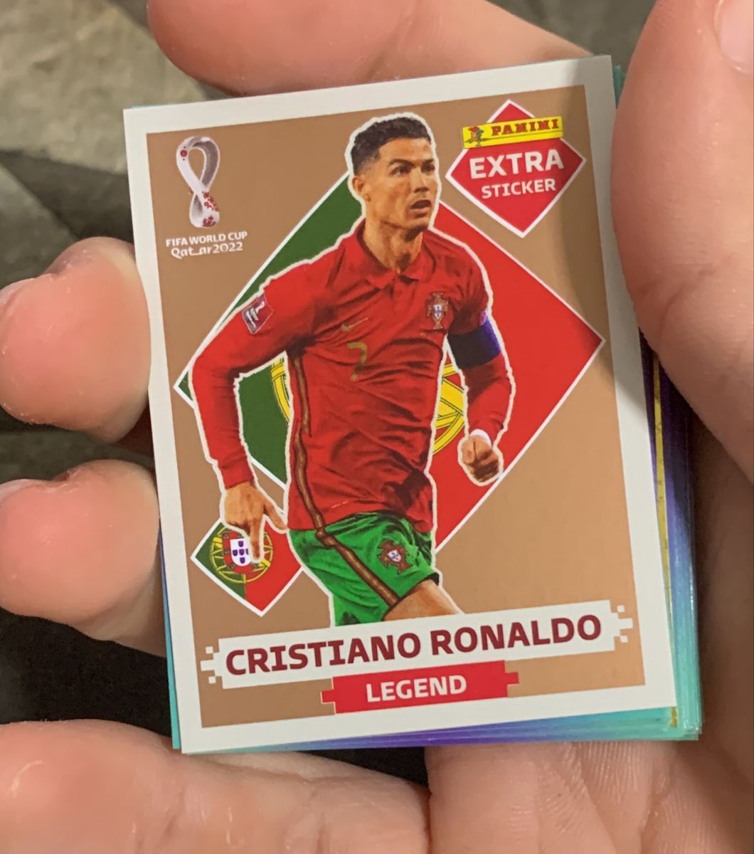 Figurinha Cristiano Ronaldo Bronze Legend Extra, Album Copa do Mundo ...