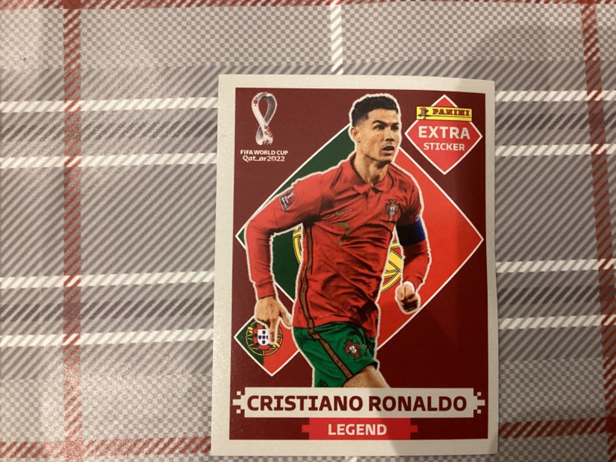 Figurinha Cristiano Ronaldo Legend Bordô | Jogo de Tabuleiro Panini ...