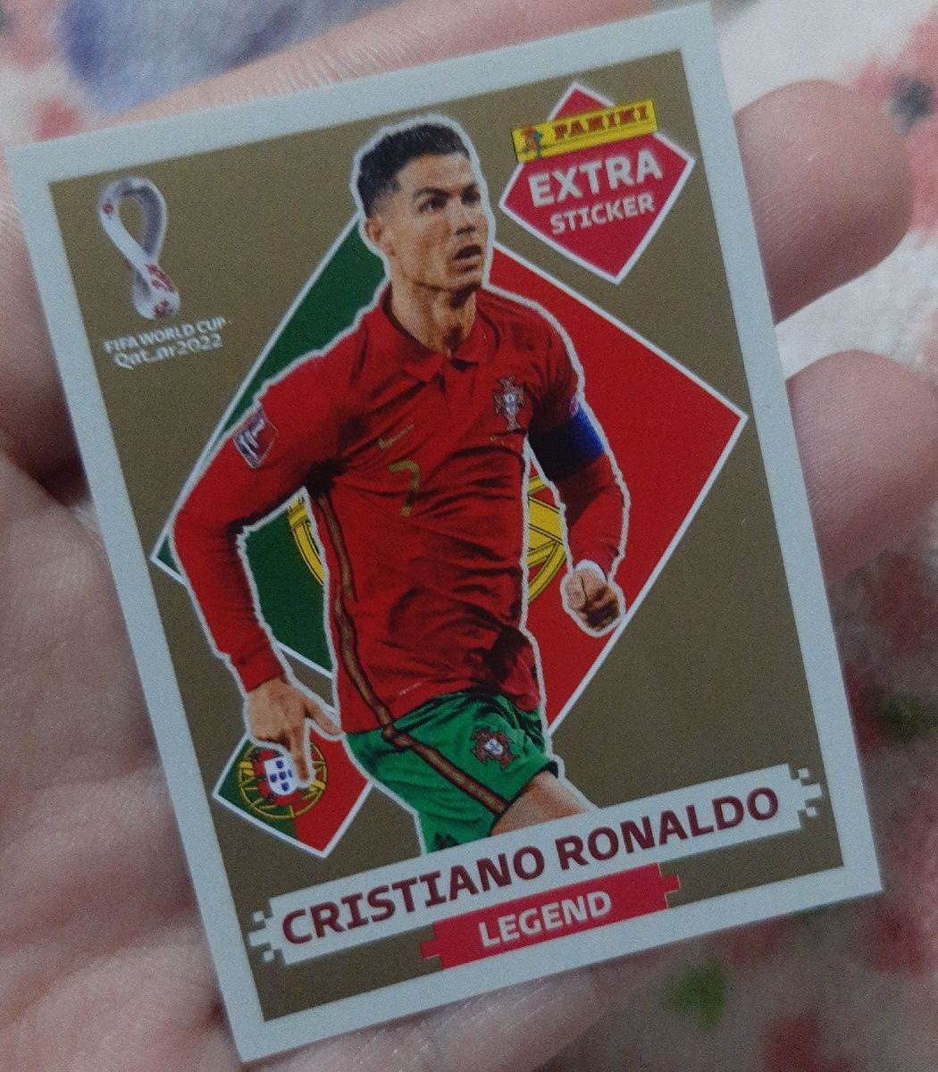 Figurinha Cristiano Ronaldo Legend Dourada | Item p/ Esporte e Outdoor ...