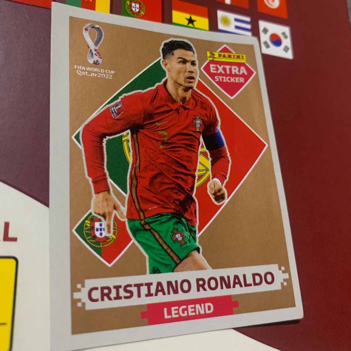 Figurinha Cristiano Ronaldo Legend Gold | Roupa Esportiva Masculino ...