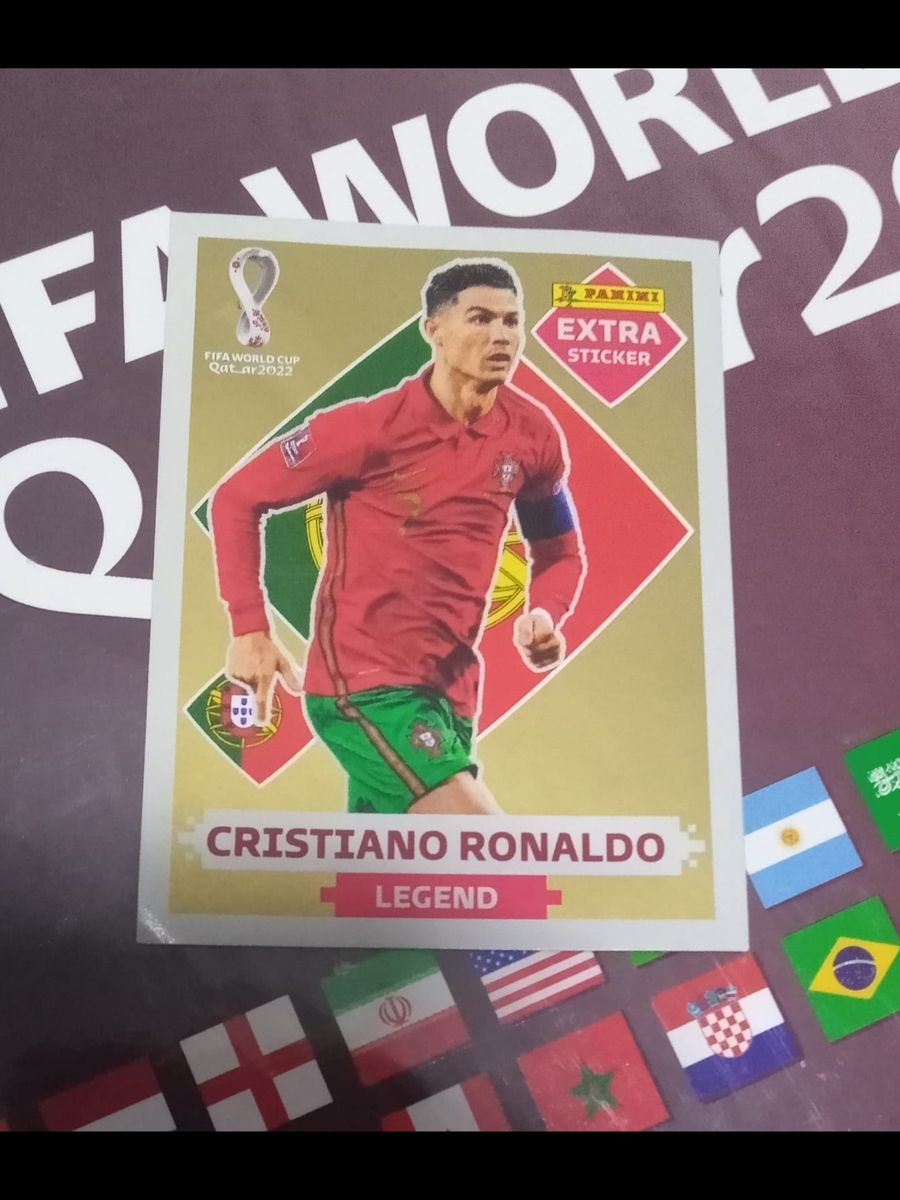 Figurinha Cristiano Ronaldo Legend Gold | Roupa Esportiva Masculino ...