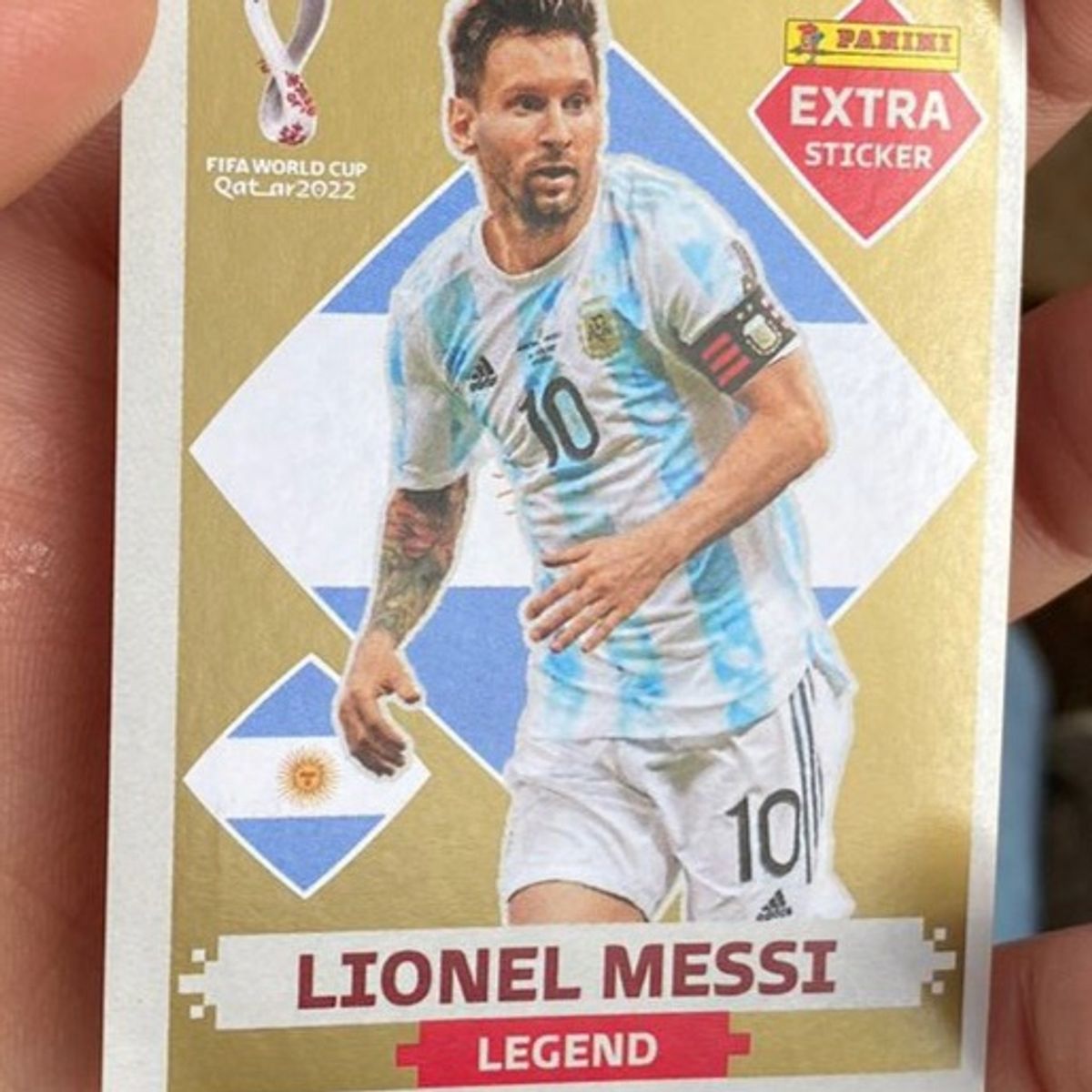 Figurinha Extra Gold Messi Legend 2022 | Produto Masculino Panini Nunca ...