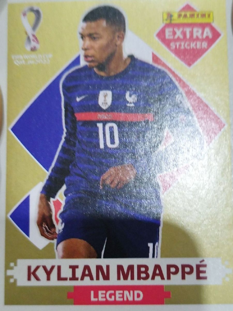 Figurinha Extra Mbappe Gold | Item p/ Esporte e Outdoor Panini Nunca ...