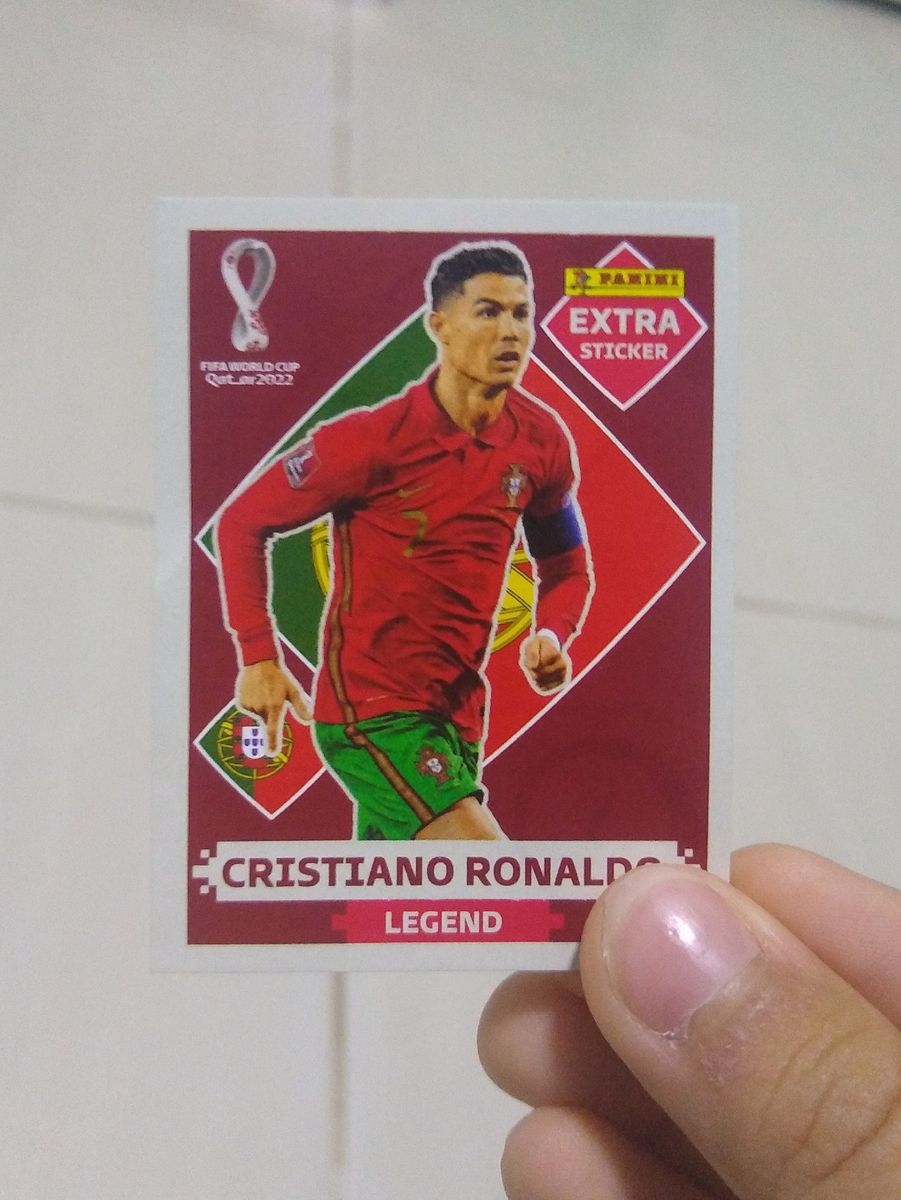 Figurinha Legend Cristiano Ronaldo Bordô | Item de Papelaria Panini ...